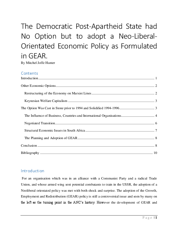 (PDF) The Factors influencing South Africa's adoption of the Neo ...