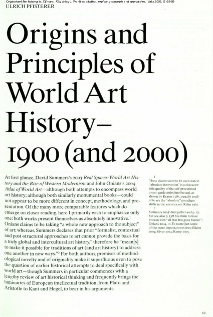 (PDF) Origins and Principles of World Art History: 1900 (and 2000)