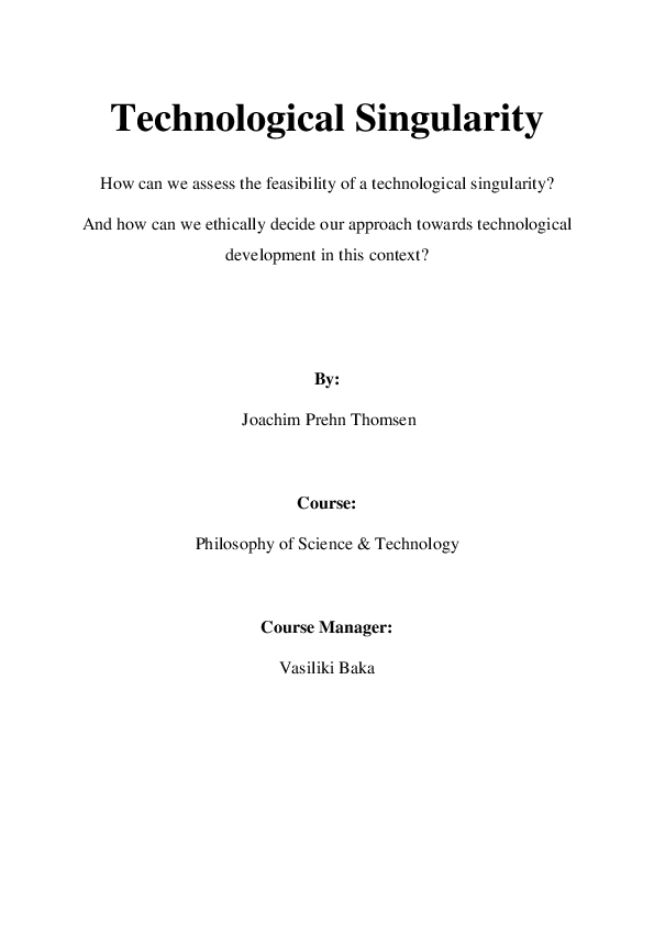 Technological Singularity