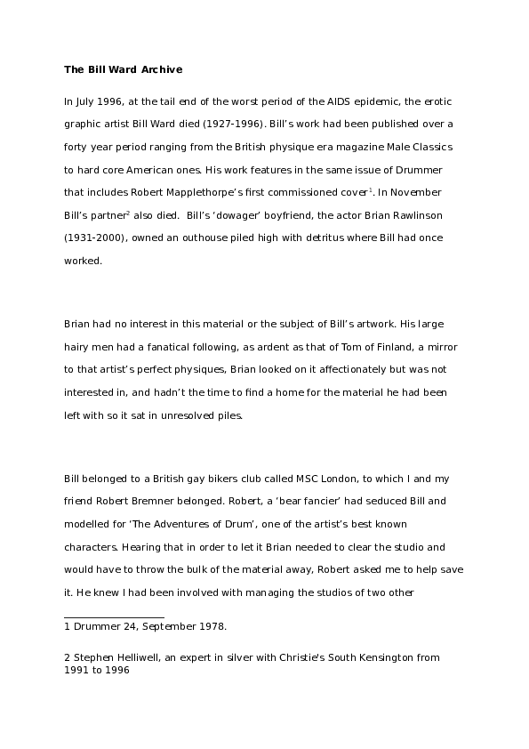 (DOC) The Bill Ward Archive edit proof