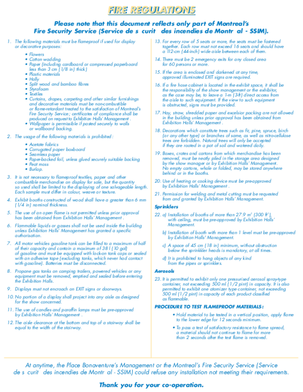 (PDF) FIRE REGULATIONS