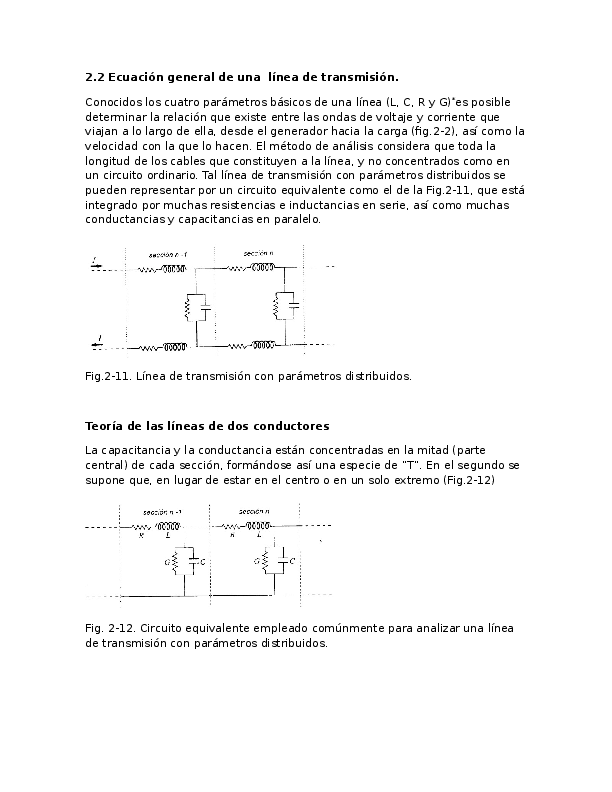 (DOC) Ecuación general de una línea de transmision