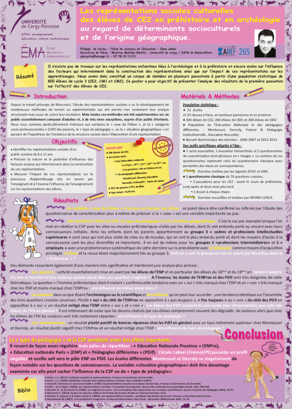 (PDF) (2013) Congrès AREF à Montpellier