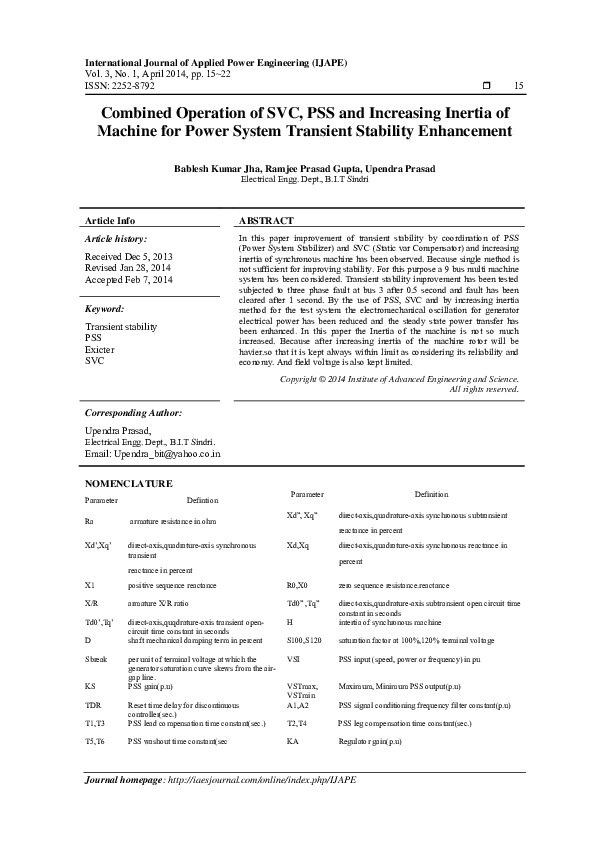 (PDF) Power System Analysis: Introduction to PSS®E | Nauman Memon ...