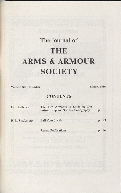 (PDF) The Fico Armours: a Study in Connoisseurship and Secular ...