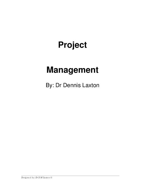 (PDF) Project Management Guide