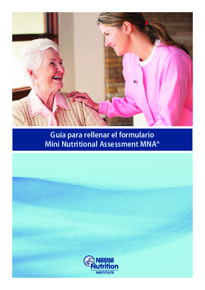 (PDF) Guía para rellenar Assessment MNA