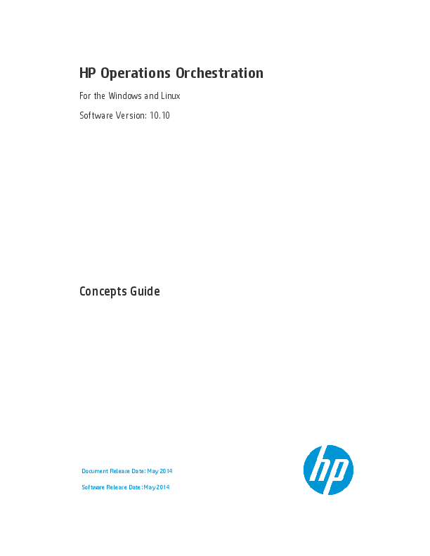 (PDF) HP Operations Orchestration Concepts Guide