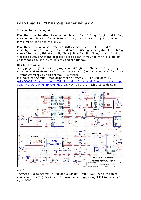 (DOC) Giao th c TCP/IP và Web server v i AVR