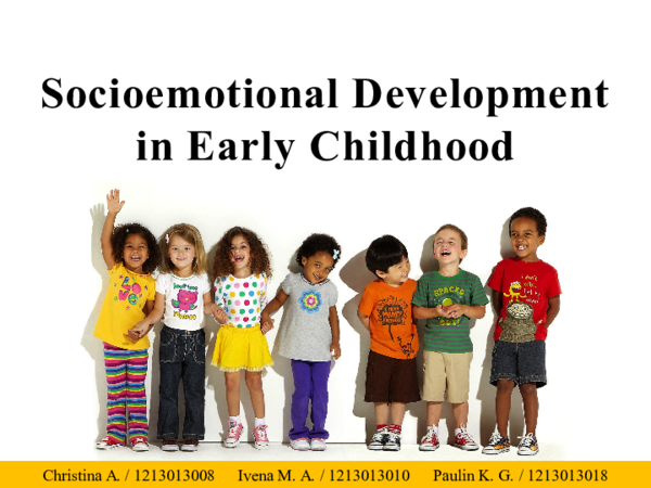 (PPT) Developmental Psychology Socioemotional Development