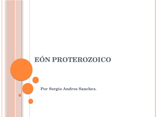 (PPT) Eón Proterozoico