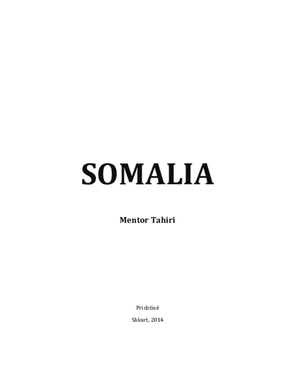 (PDF) Mentor Tahiri - Somalia | Mentor Tahiri - Academia.edu