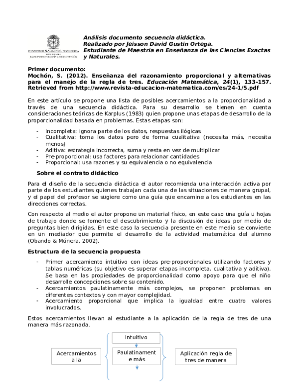 Doc Análisis Documento Secuencia Didáctica