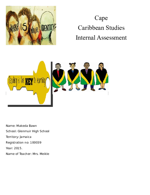 (DOC) Caribbean Studies Research paper