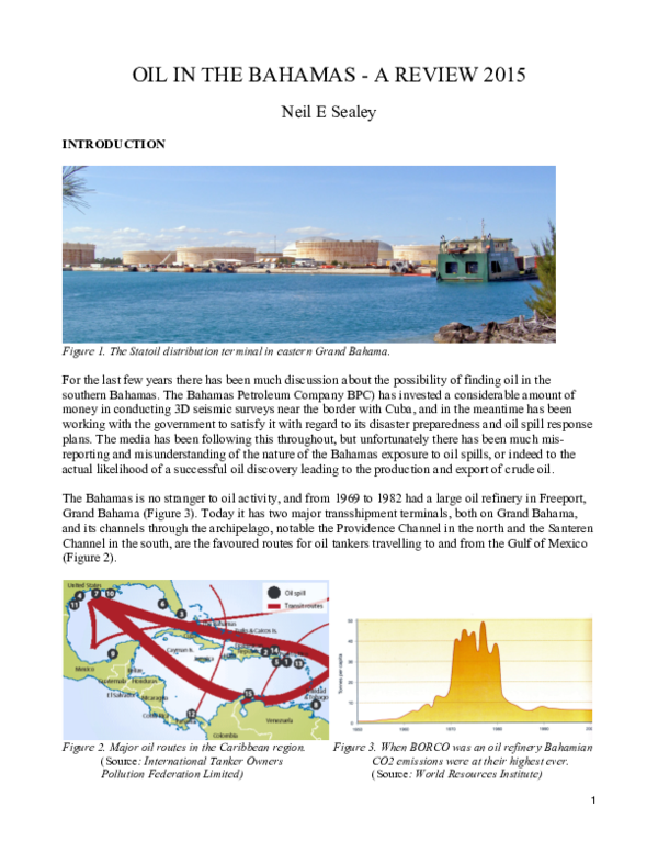 (PDF) Oil in The Bahamas, a review 2015