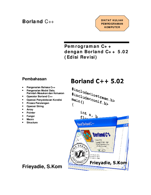Pdf Operasi String Array Pointer Fungsi Macro Structure Frieyadie Skom