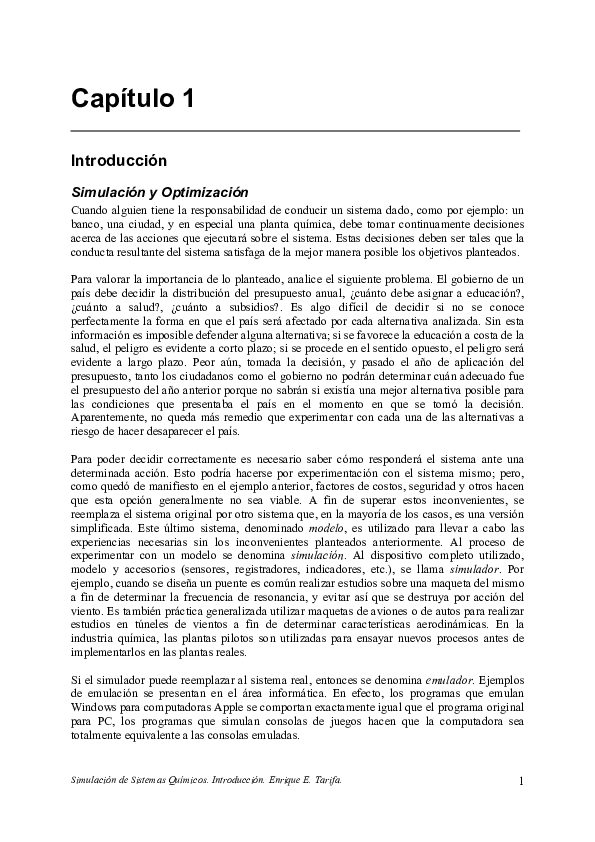 (PDF) Capítulo 1 Introducción Simulación y Optimización