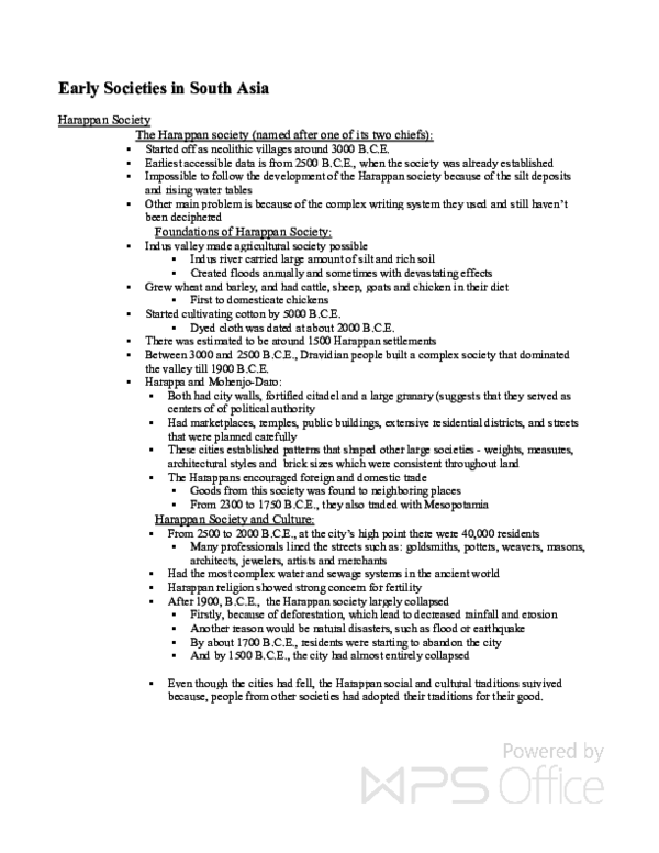 (PDF) Early Societies in South Asia