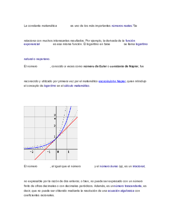 (DOC) La constante matematica