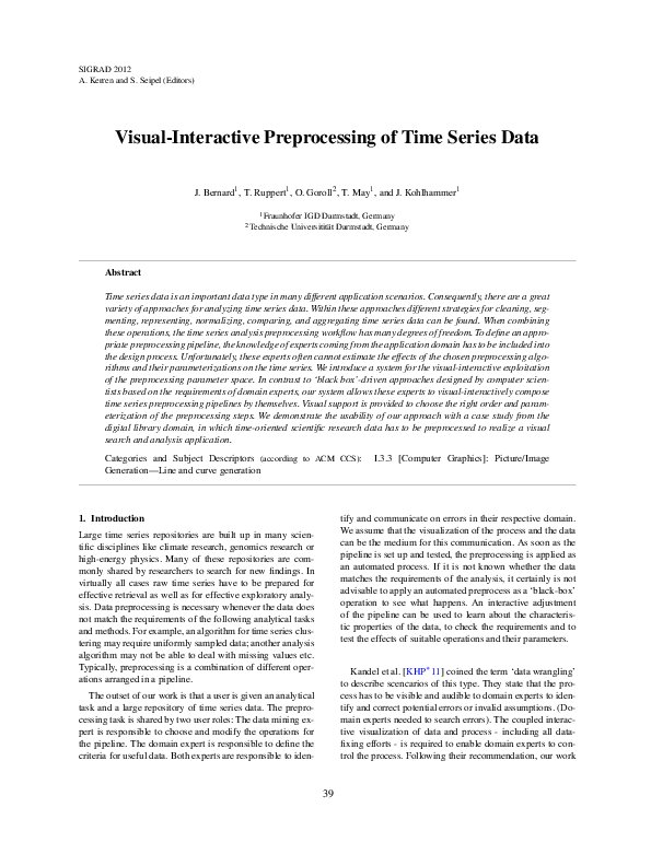 (PDF) Visual-Interactive Preprocessing of Time Series Data | Tobias ...