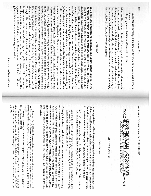 (PDF) Reconceptualizing Conquest: Colonial Narratives and Philo’s Roman Accuser in the ...