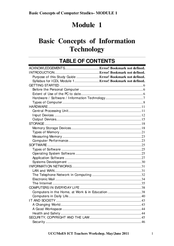 (PDF) computer theory (ugandan standard)