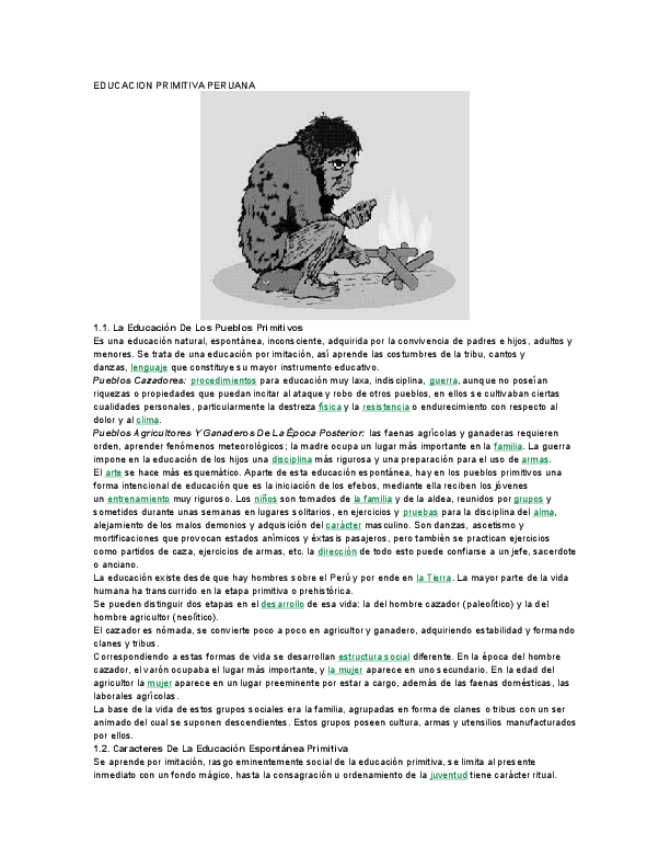 (DOC) EDUCACION PRIMITIVA PERUANA