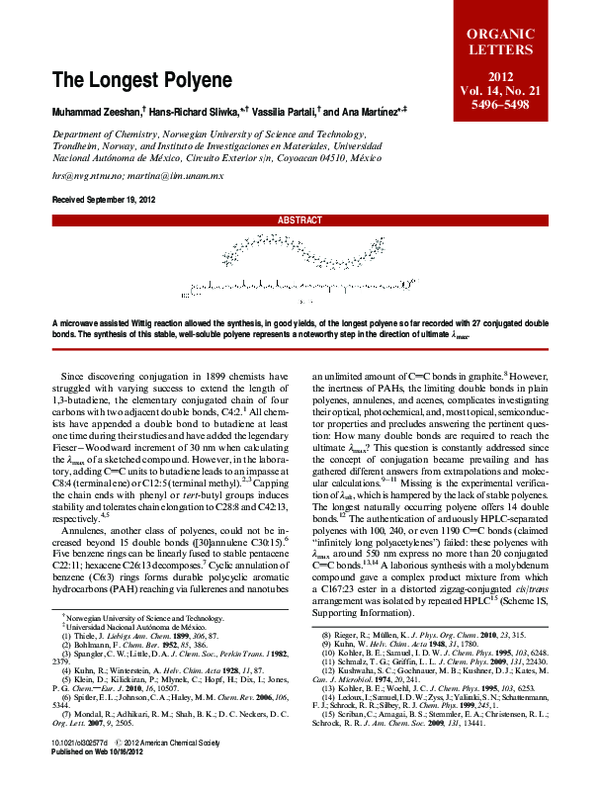 (PDF) The Longest Polyene