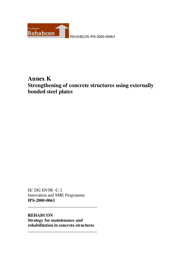 (PDF) Annex K Strengthening of concrete structures using externally ...