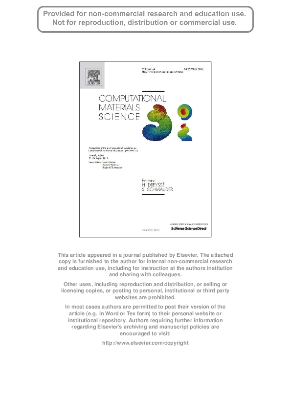 (PDF) Response of semi-crystalline thermoplastic polymers to dynamic loading: A finite element study