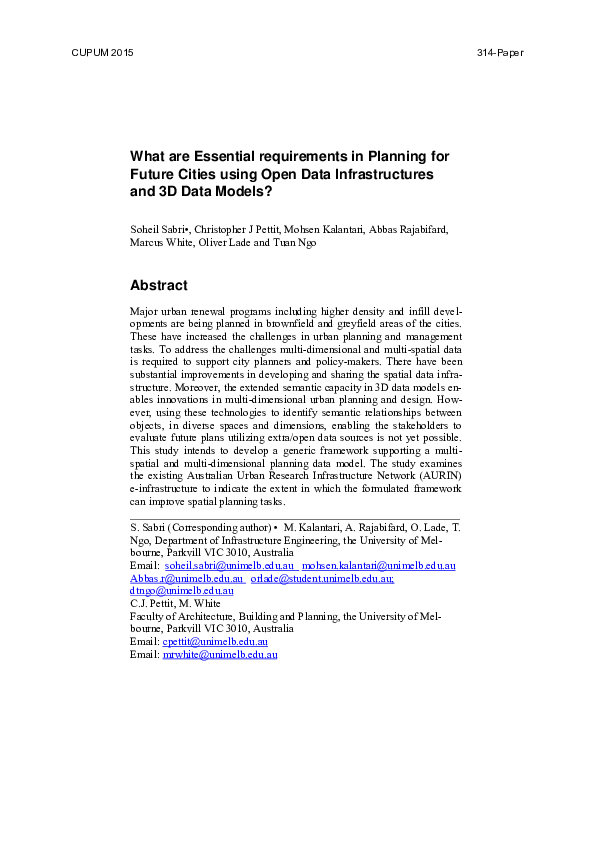 (PDF) What are Essential requirements in Planning for Future Cities using Open Data ...