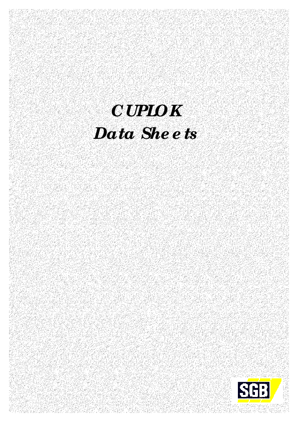 (PDF) CUPLOK Data Sheets