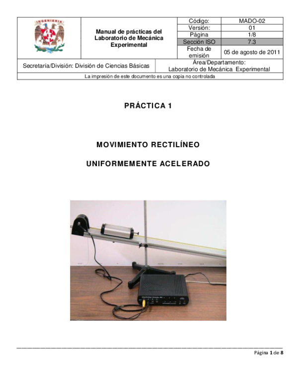 (PDF) Todas las practicas de cinematica y dinamica