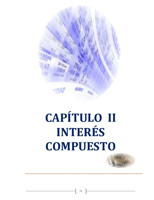 (PDF) CAPÍTULO II INTERÉS COMPUESTO