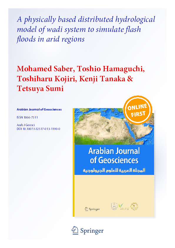 (PDF) A physically based distributed hydrological model of wadi system to simulate flash floods ...