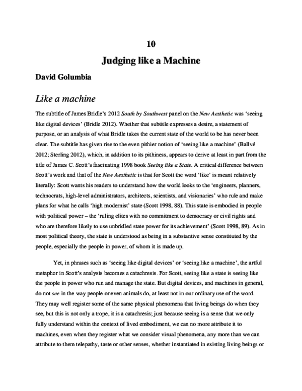 Judging Like a Machine
