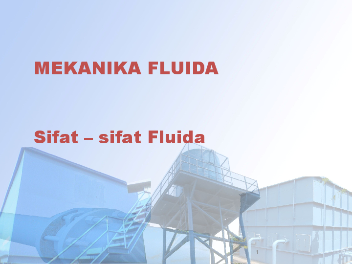 (PPT) 1 Mekanika Fluida Sifat-sifat Fluida