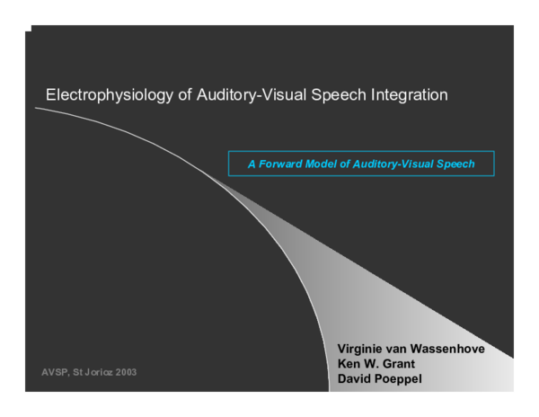 (PDF) Electrophysiology of auditory-visual speech integration