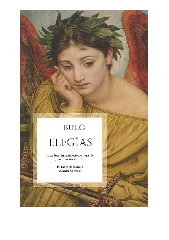 (PDF) Tibulo, Albio - Elegías [bilingüe]