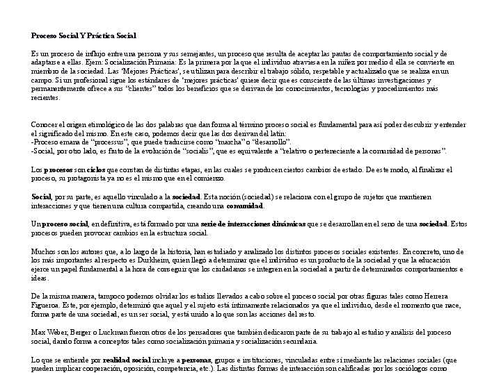 (DOC) Proceso Social Y Práctica Social