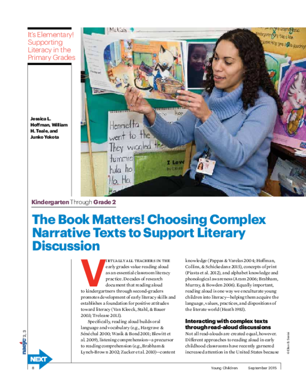 (PDF) The book matters! Choosing complex narrative texts to support ...