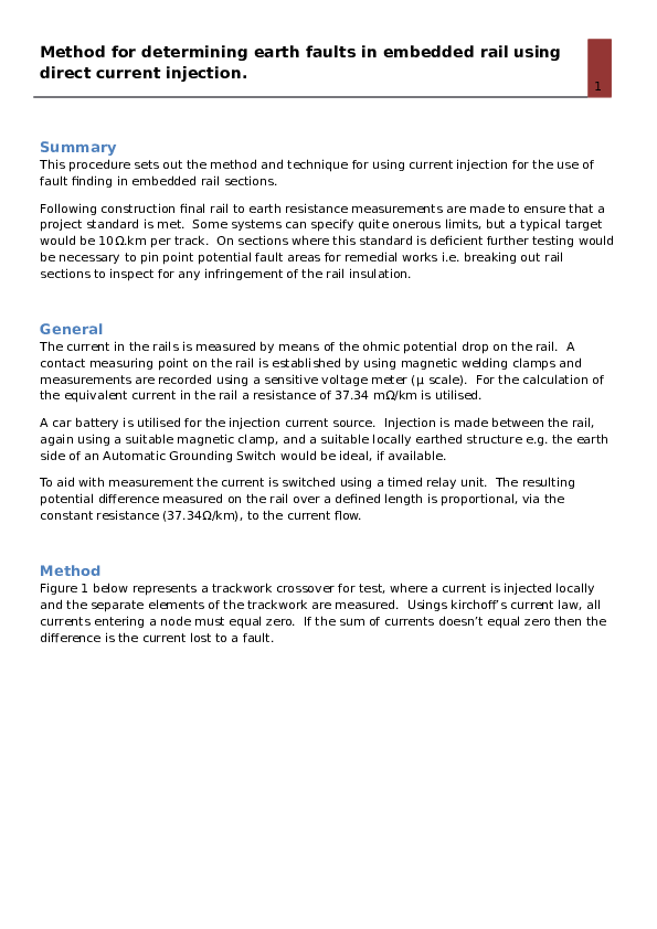 (DOC) Earth fault testing procedure