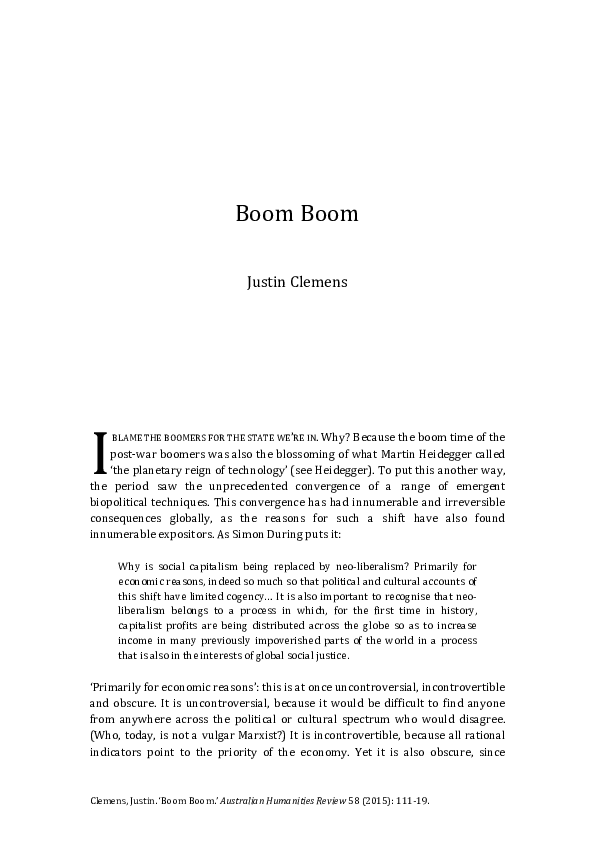 (PDF) Boom Boom