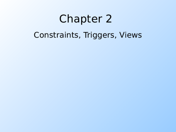 (PPT) Final Chapter02 Constraints Triggers View