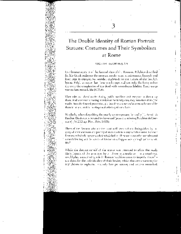 (PDF) The Double Identity of Roman Portrait Statues