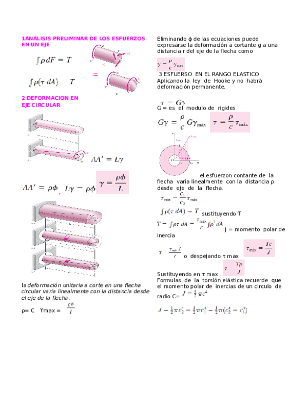 (DOC) Formulas de torsion