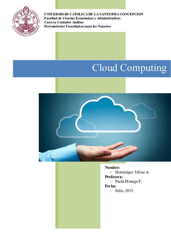 (DOC) Cloud computing