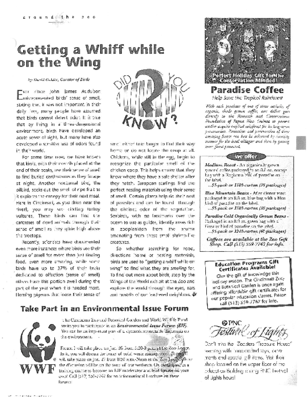 (PDF) Getting a Whiff while on the Wing