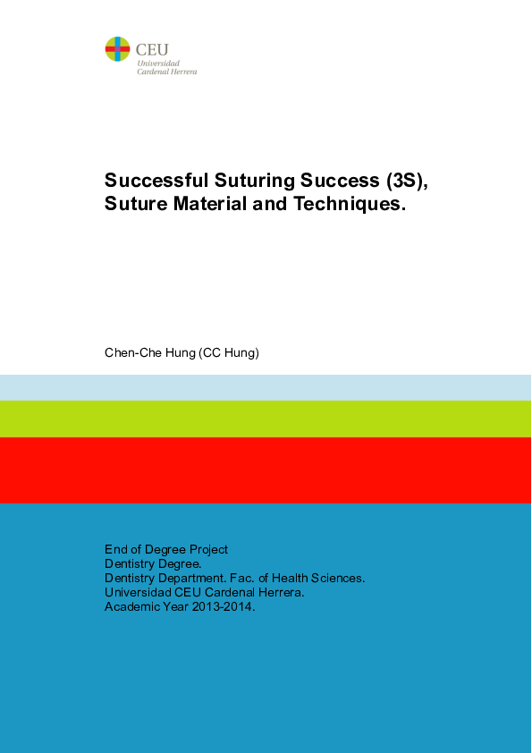 (PDF) Successful Suturing Success (3S), Suture Material and Techniques