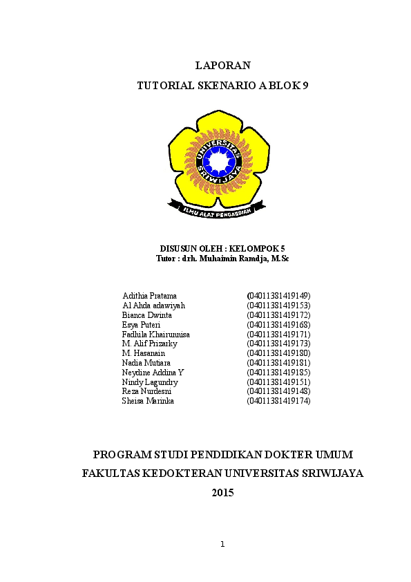 (DOC) LAPORAN TUTORIAL SKENARIO A BLOK 9